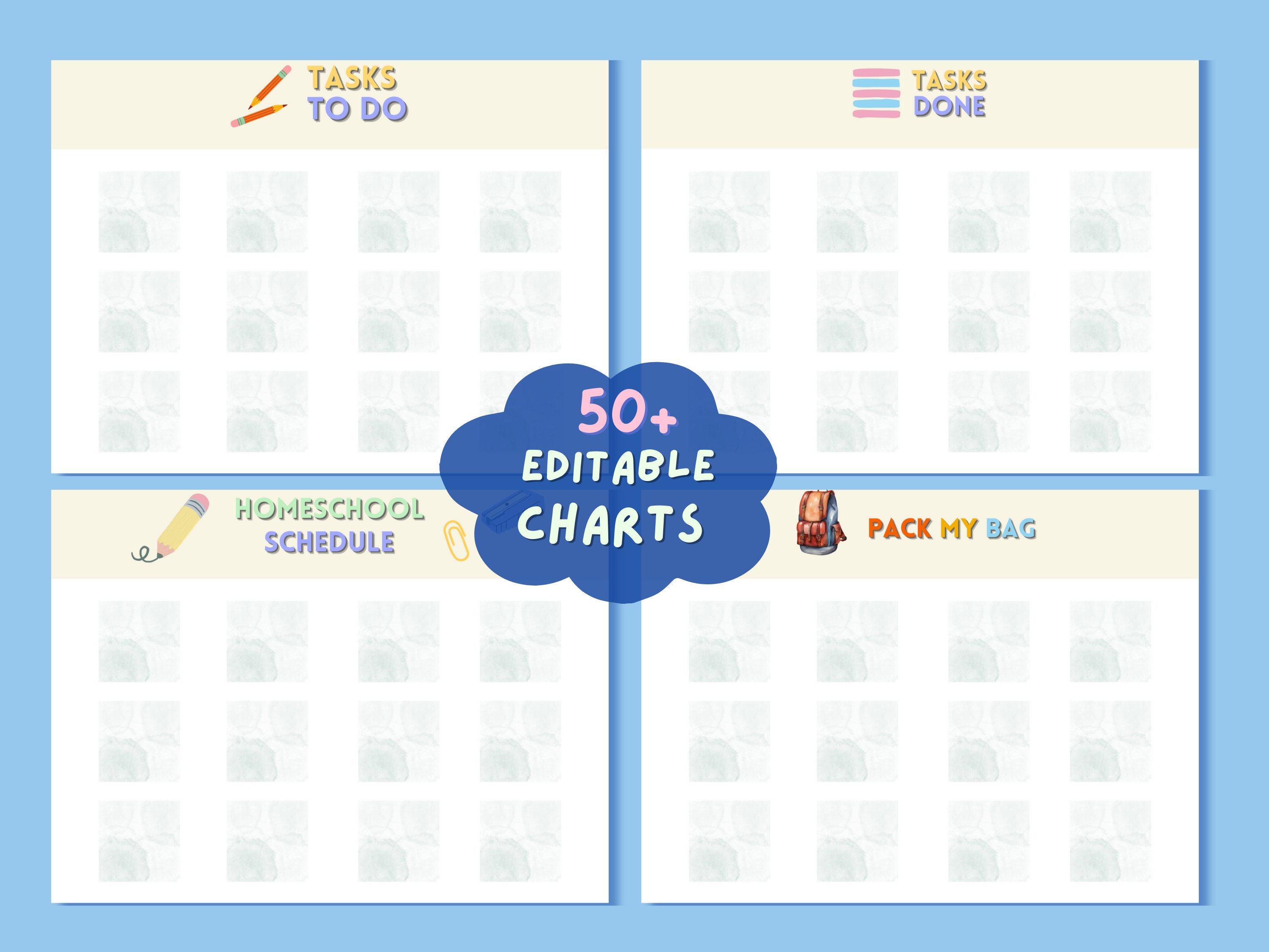 Visual Schedule for Kids, Toddlers, Preschool, School Editable Daily ...