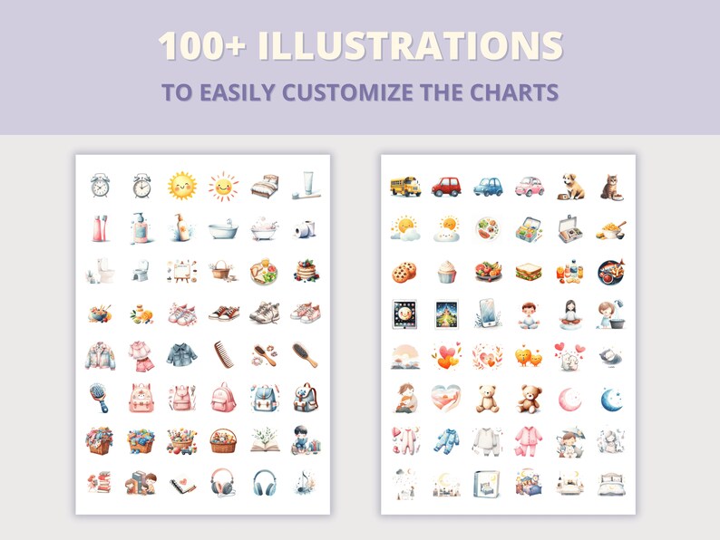 Editable Kids Daily Routine Chart Morning Routine Bedtime Routine ...