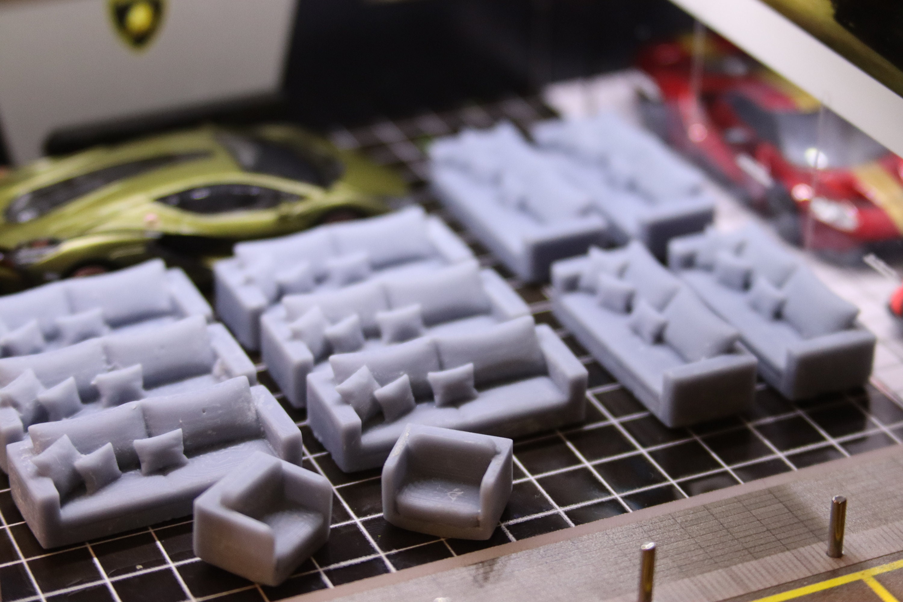 164 Scale Diorama Objects, Bundle of 12 Couches, Diorama Objects, Car ...