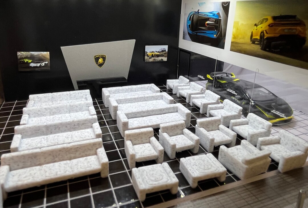 164 Scale Diorama Objects Bundle of 20 Couches for Diorama House, Car ...