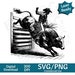 Bucking Bull SVG PNG, Rodeo, Bull Riding PNG, Vector Graphic, Cut Print ...