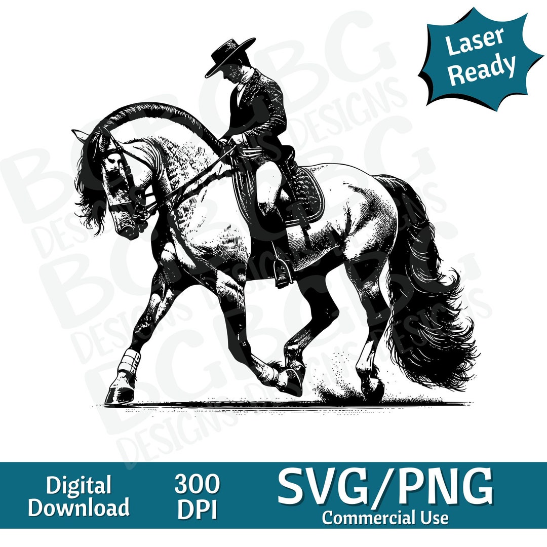 Paso Fina Horse SVG PNG, Rodeo, Horse Riding PNG, Vector Graphic, Cut ...