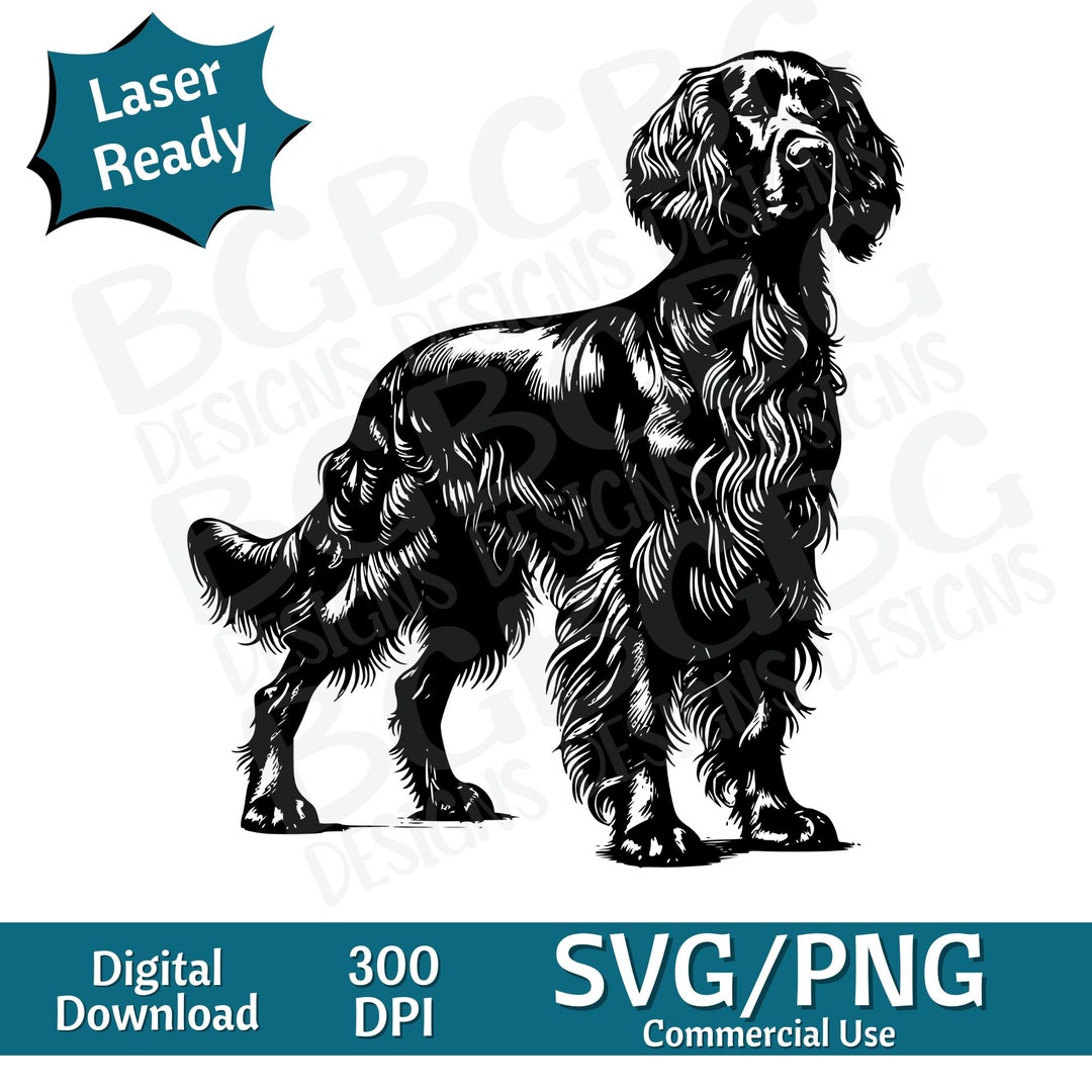 Irish Setter SVG PNG, Vector Graphic, Laser Engraver, Cnc, Clip Art ...