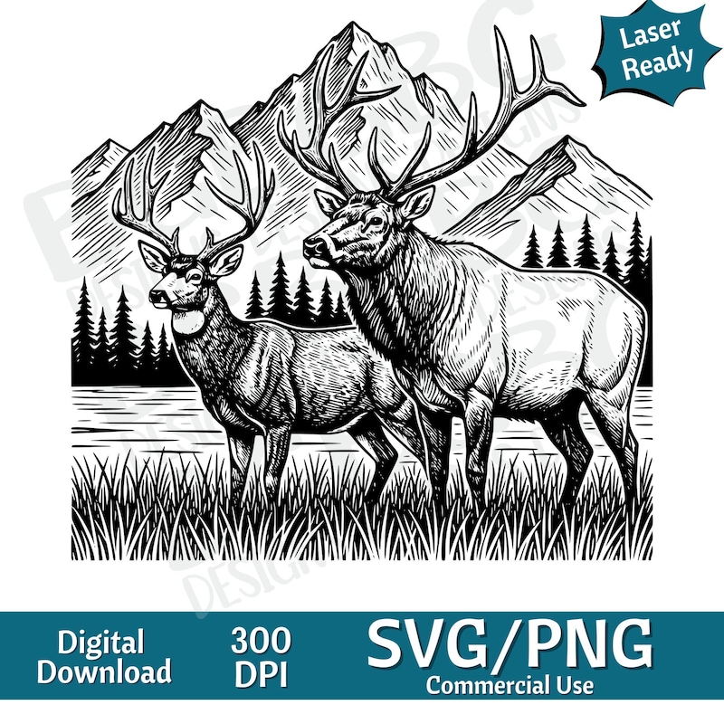 Mule and Mountains - Etsy