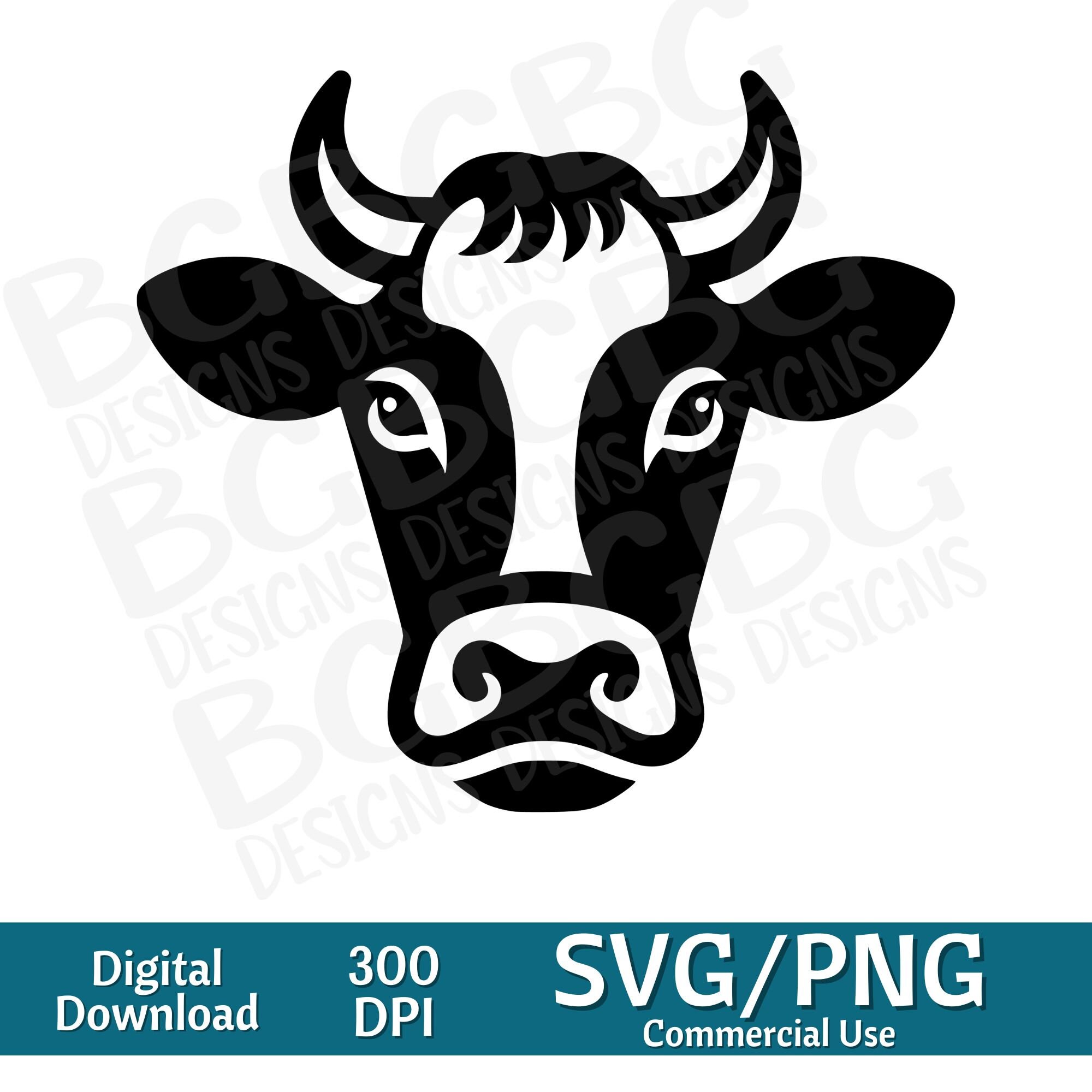 Holstein Cow SVG, Animal Clipart, Cute Animal, Farm, Cricut Cut File ...