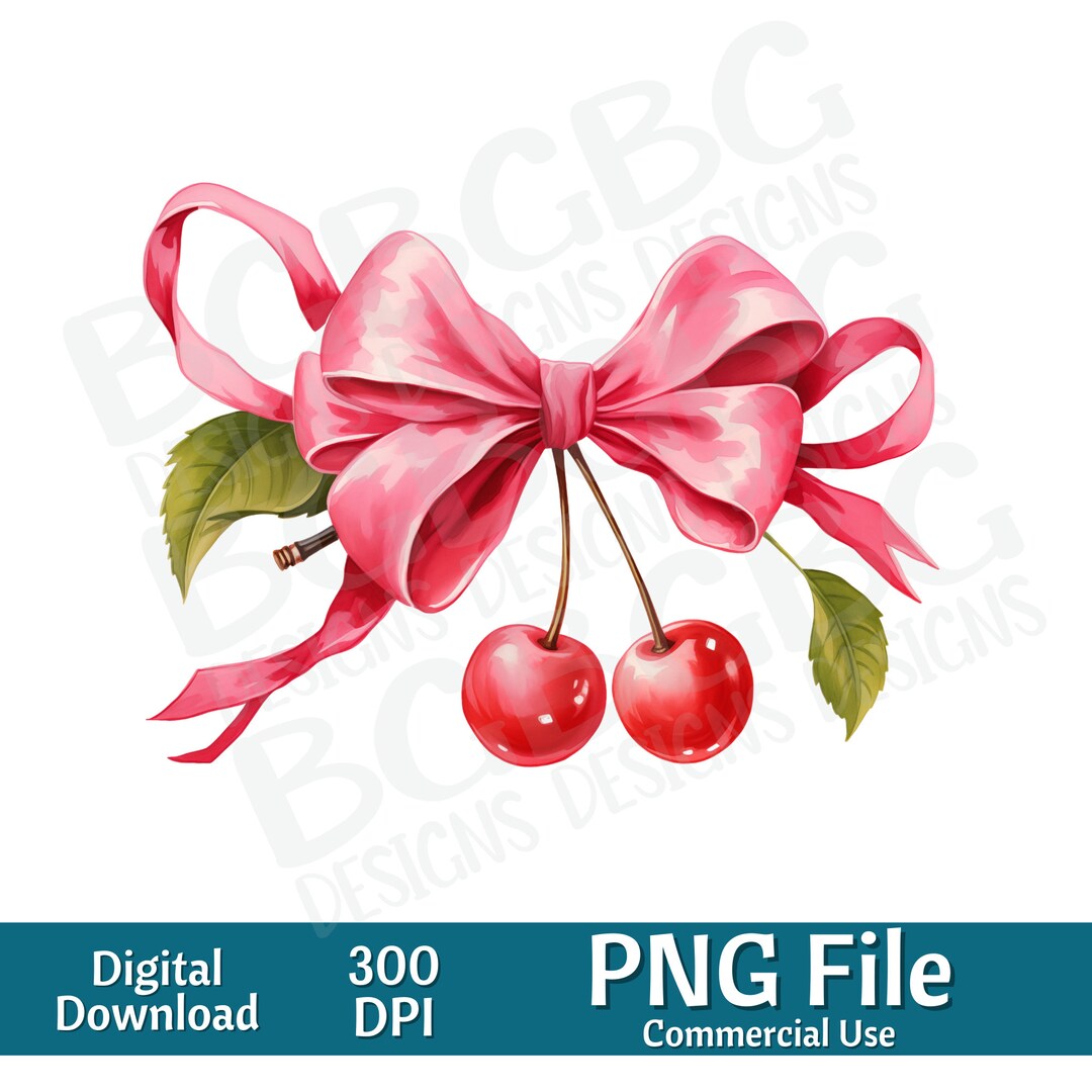 Cherry Coquette Bow, Soft Girl, Coquette Room Decor, Pastel Pink, Girly ...