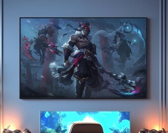 KDA Akali Splash Art Print, League of Legends Poster, Wall Decor Gift ...
