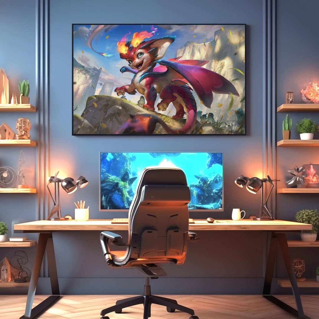 Smolder Poster, League of Legends Print, Wall Poster for Game Room ...