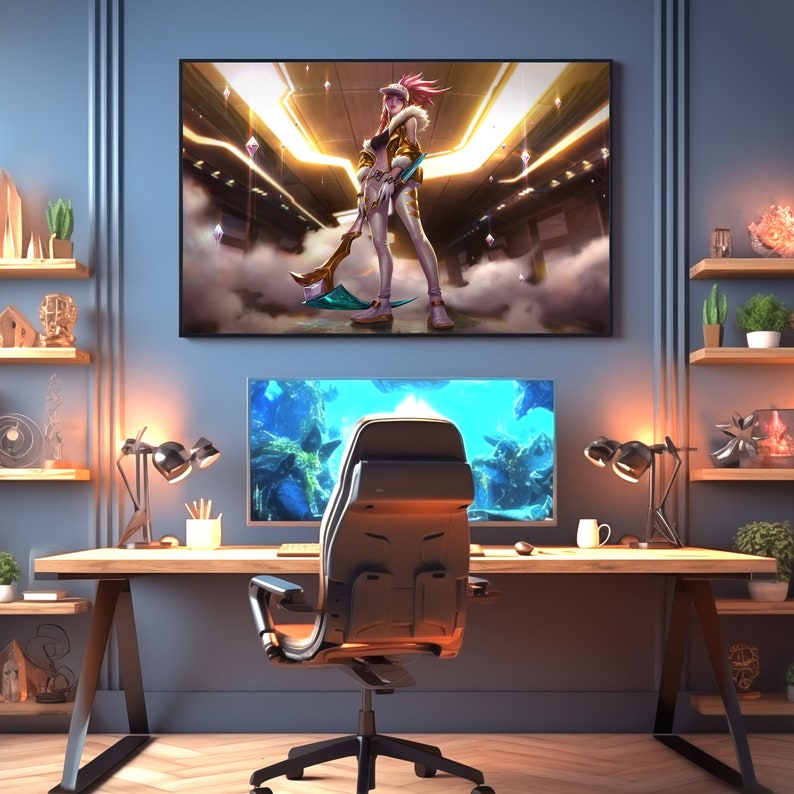 KDA Akali Splash Art Print, League of Legends Poster, Wall Decor Gift ...