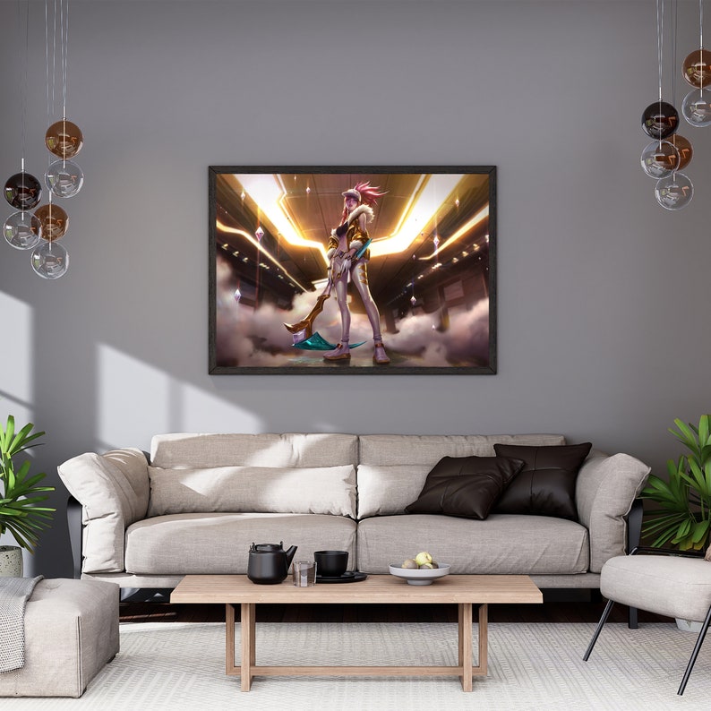 KDA Akali Splash Art Print, League of Legends Poster, Wall Decor Gift ...
