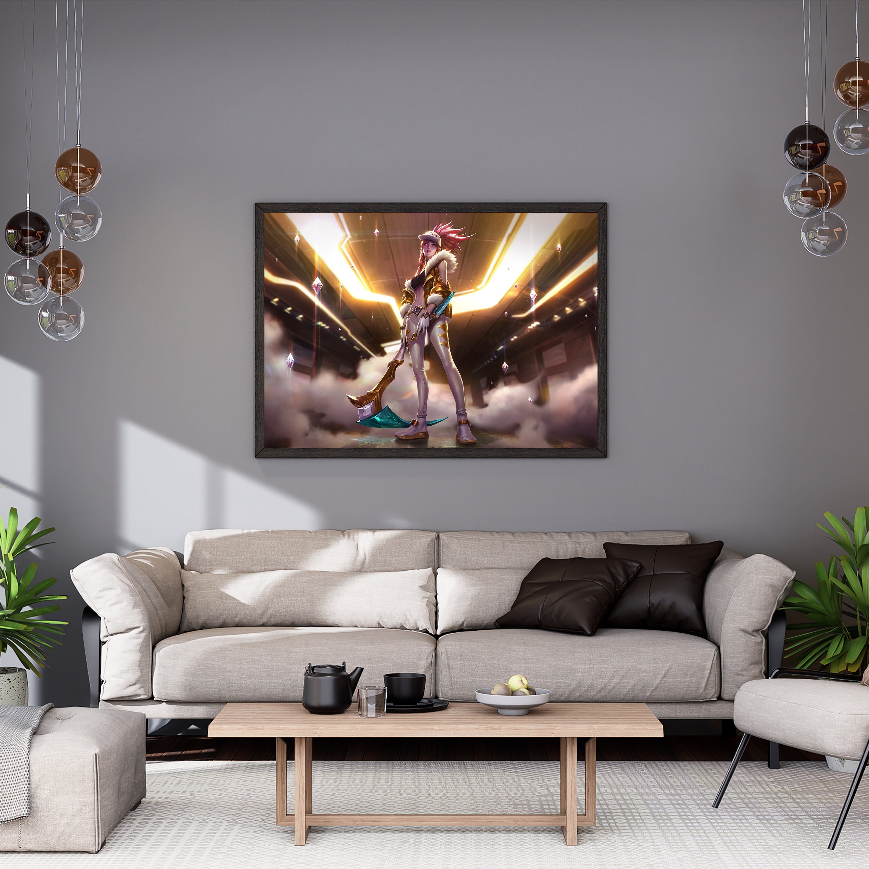KDA Akali Splash Art Print, League of Legends Poster, Wall Decor Gift ...