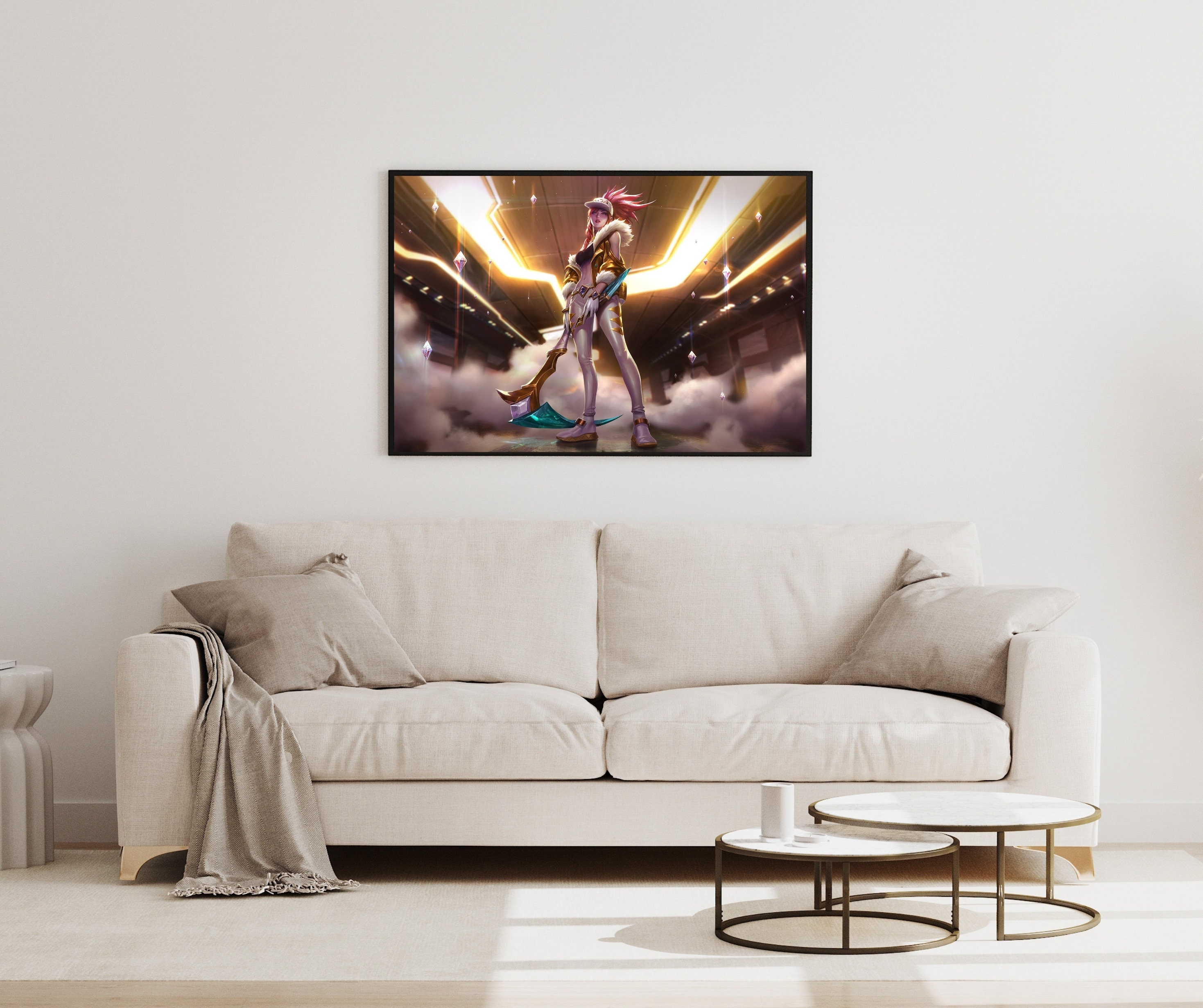 KDA Akali Splash Art Print, League of Legends Poster, Wall Decor Gift ...