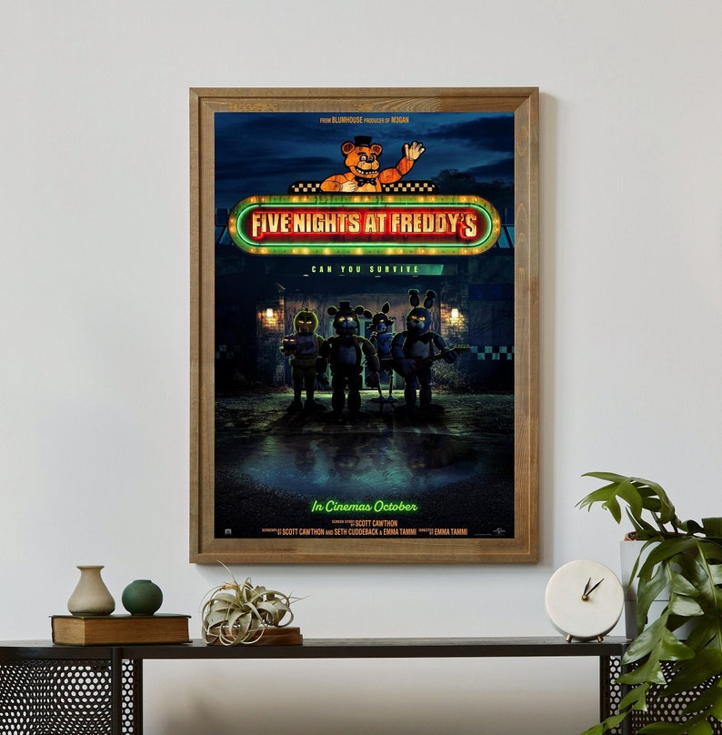 Five Nights at Freddy's Posters, FNAF Movie Print, FNAF Celebrate Game ...