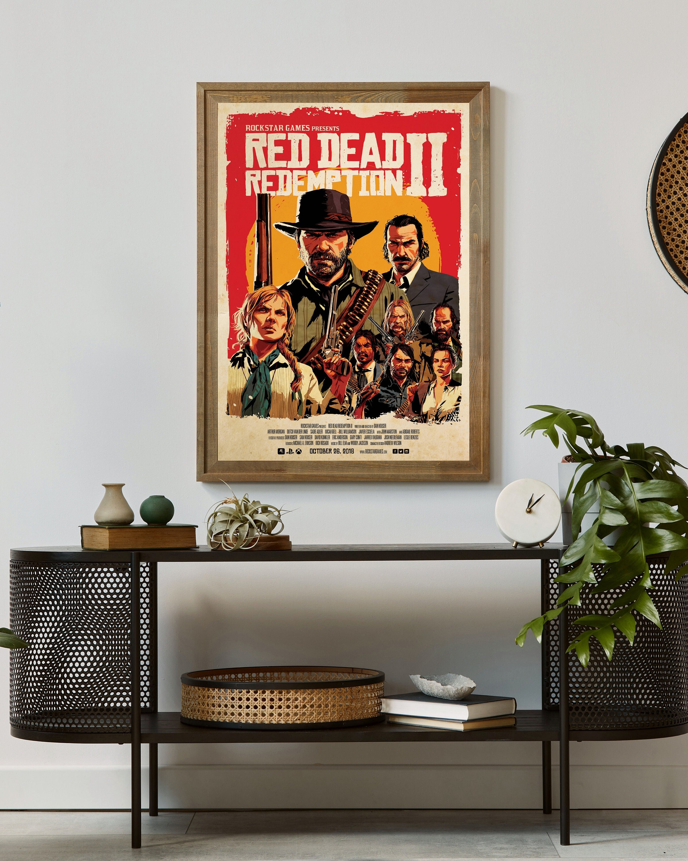 Red Dead Redemption Posters, RDR 2 Game Print, Design Poster for Game ...