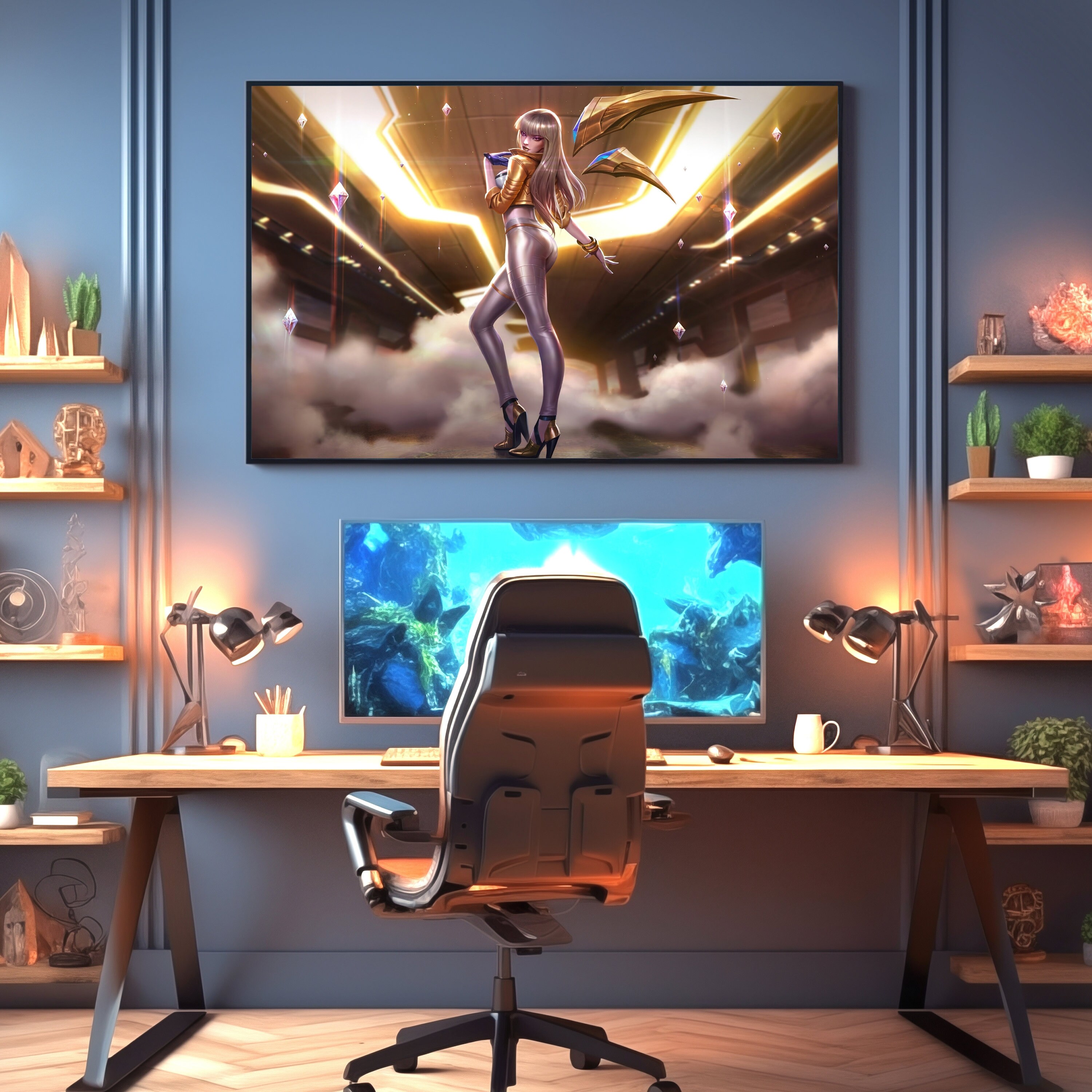 KDA Kai'sa Splash Art Print League of Legends Poster - Etsy