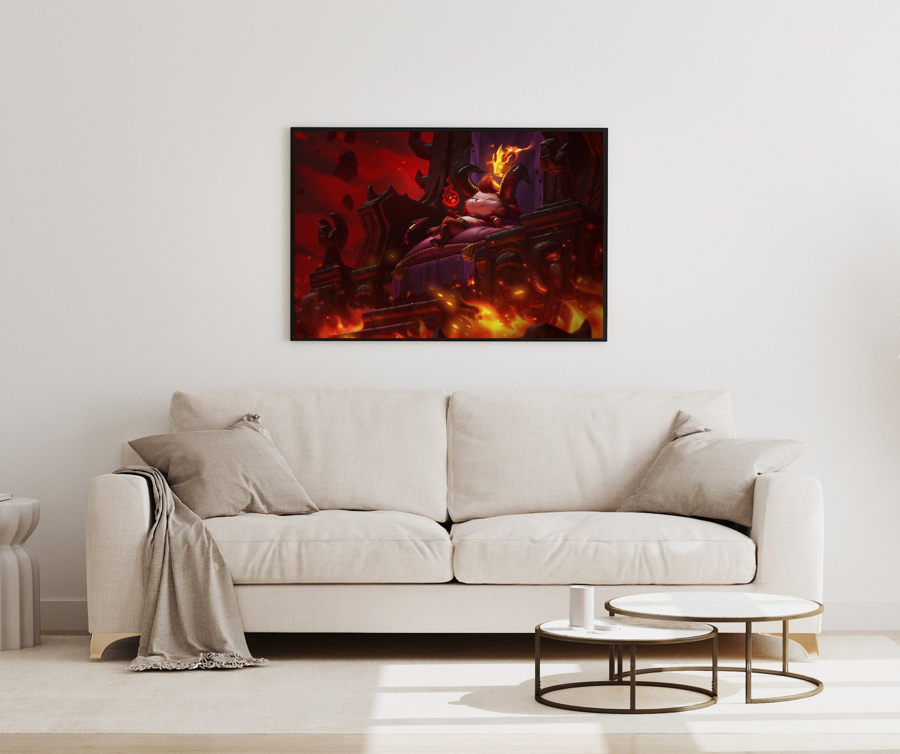 Little Devil Teemo Poster, Splash Art Print, League of Legends Poster ...