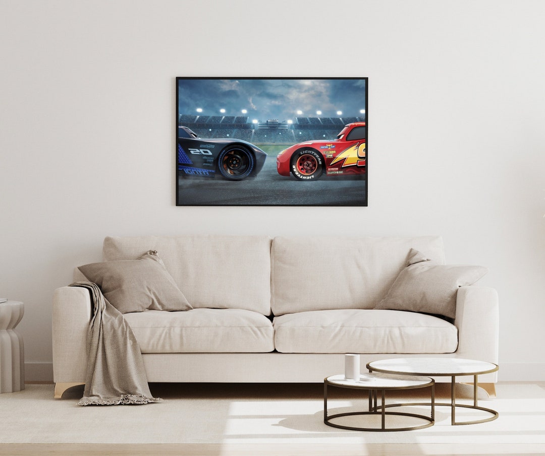 Cars Movie Posters, Lightning Mcqueen, Jackson Storm, Cruz Ramirez ...