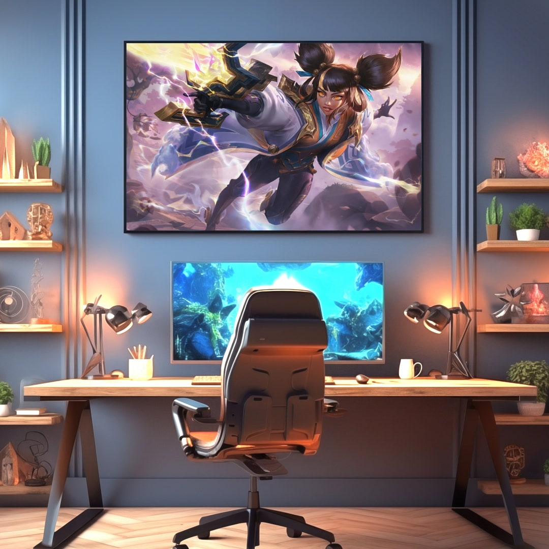 Immortal Journey Zeri Poster, Splash Art Print, League of Legends ...