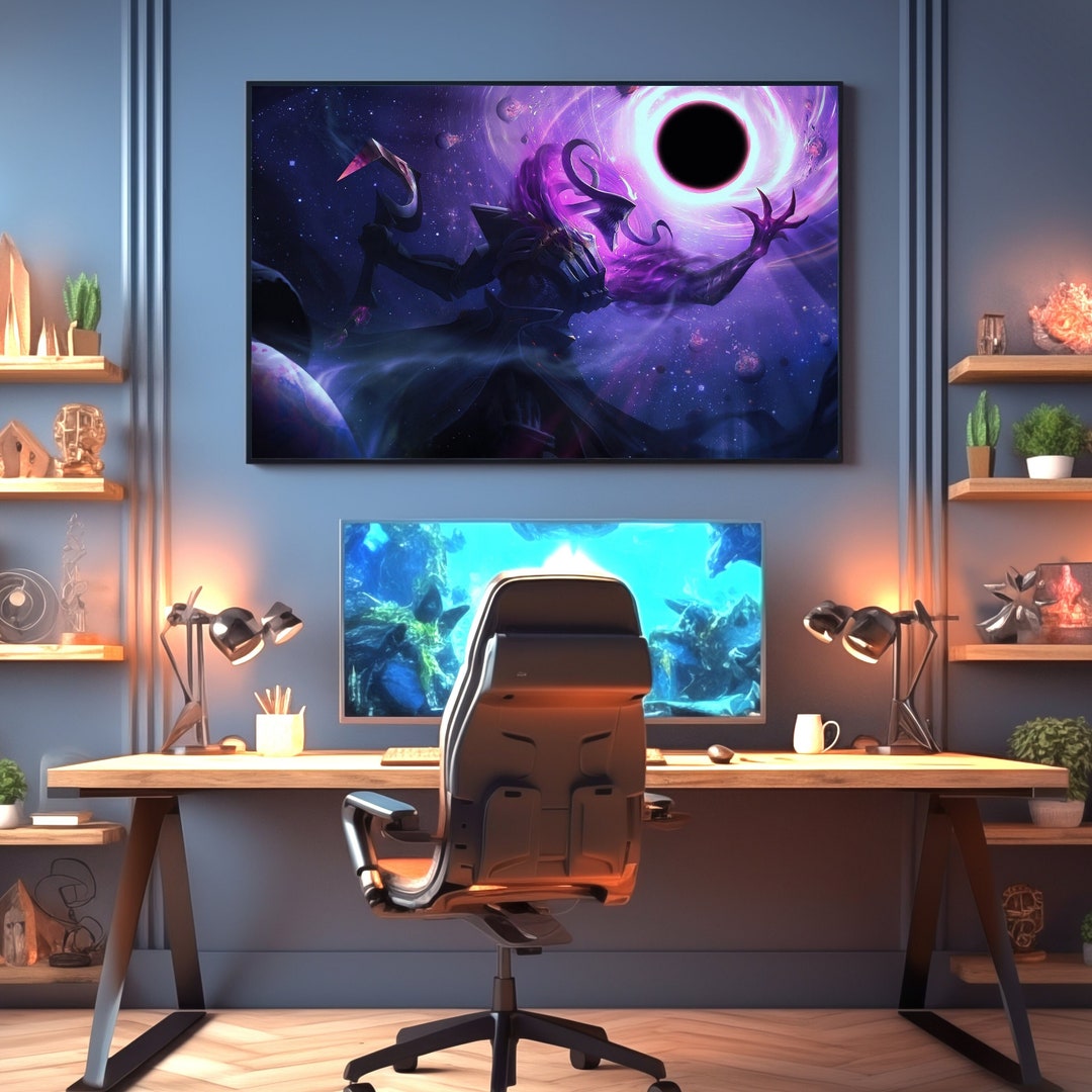 Dark Star Thresh Poster, Splash Art Print, League of Legends Poster ...