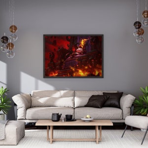 Little Devil Teemo Poster, Splash Art Print, League of Legends Poster ...