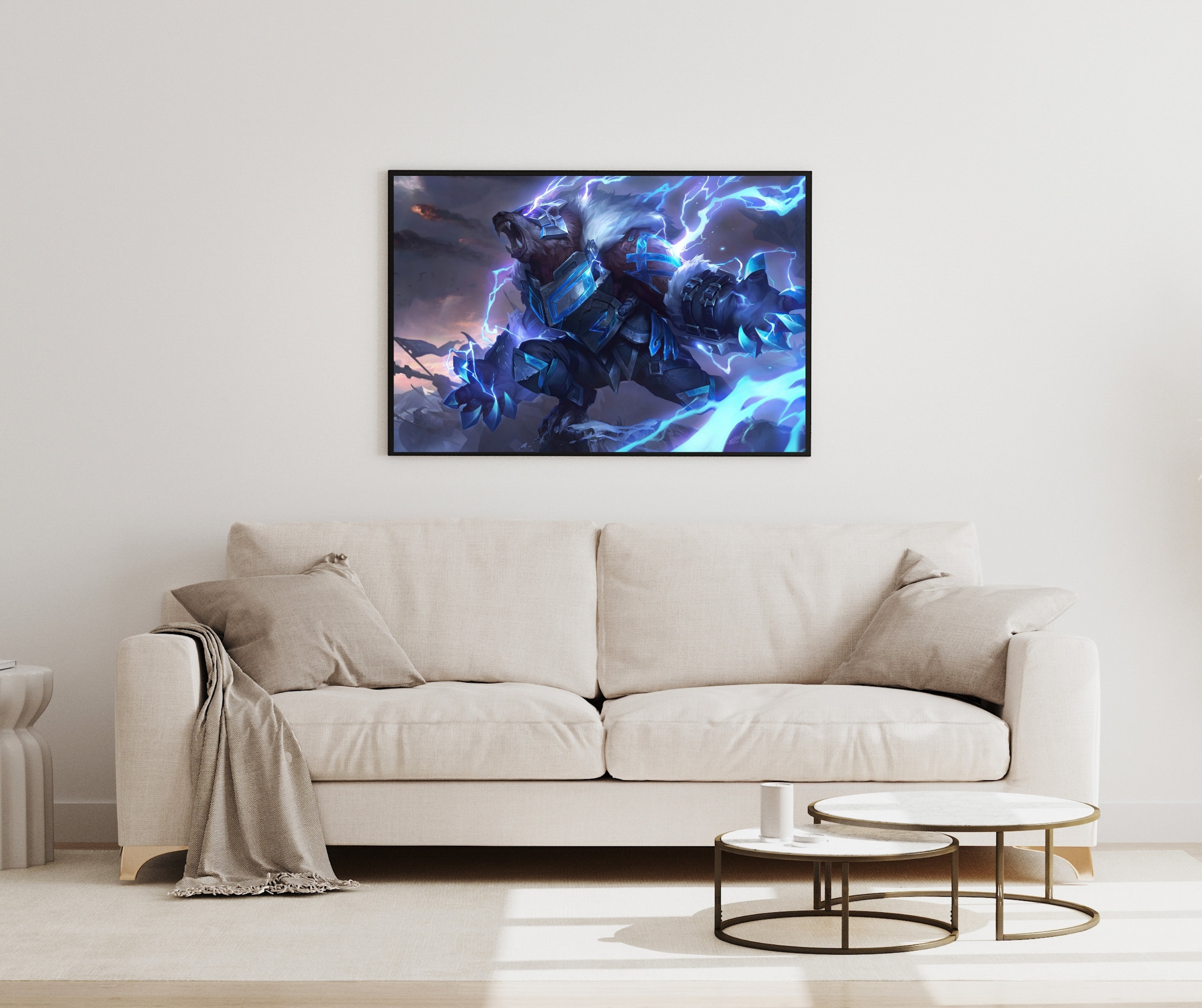 Runeguard Volibear Poster, Splash Art Print, League of Legends Poster ...