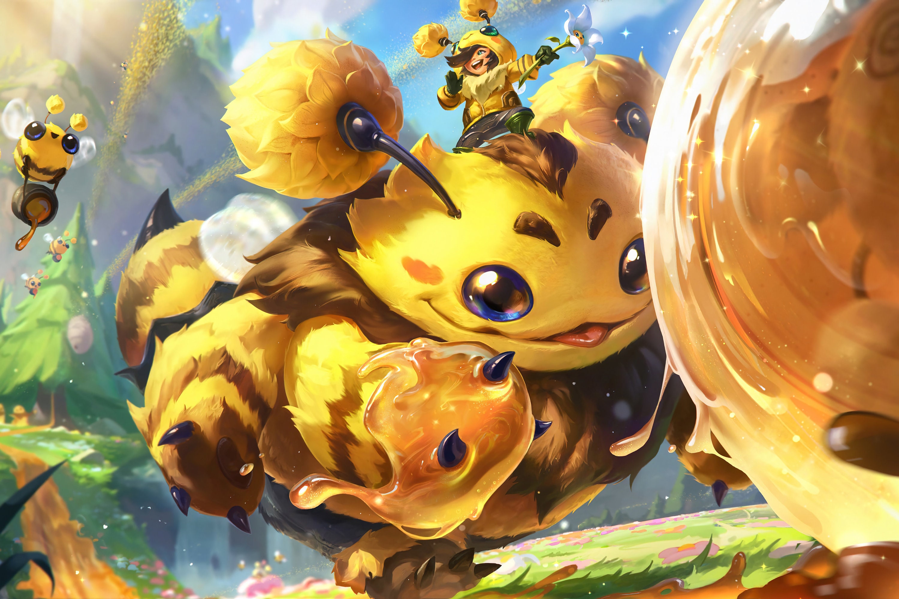 Nunu and Beelump Poster Splash Art Print League of Legends - Etsy