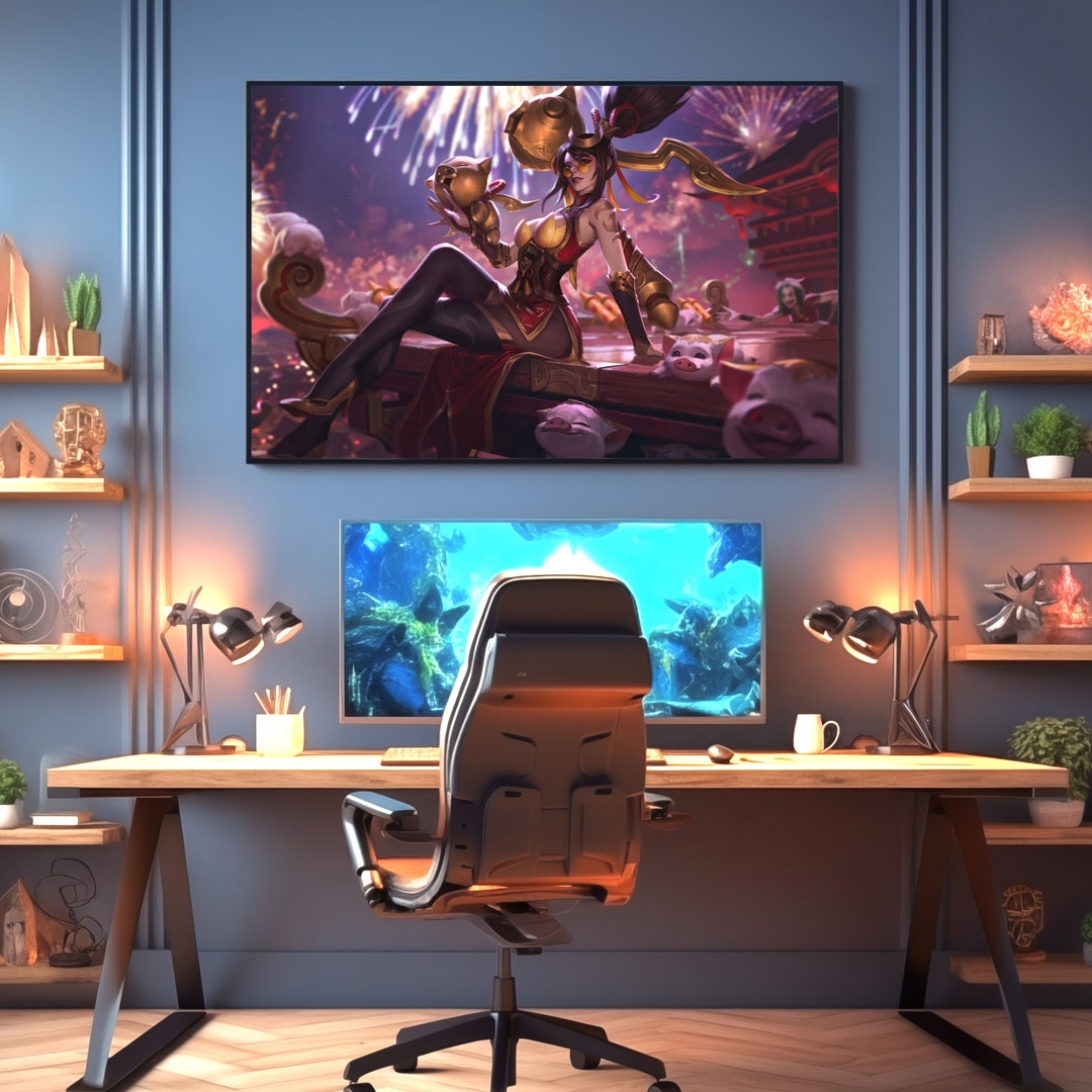 Firecracker Vayne Poster, Splash Art Print, League of Legends Poster ...