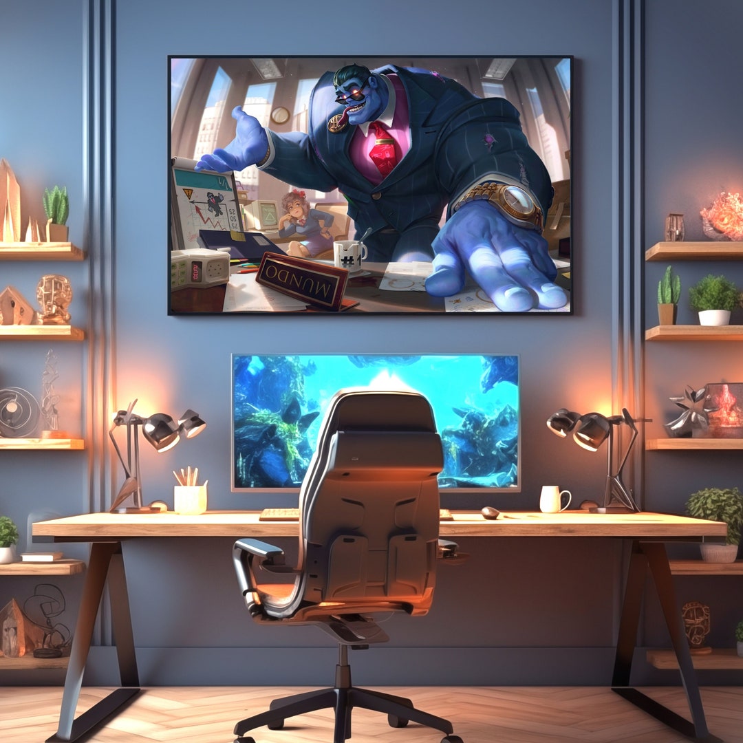 Corporate Mundo Poster Splash Art Print, League of Legends Poster, Wall ...