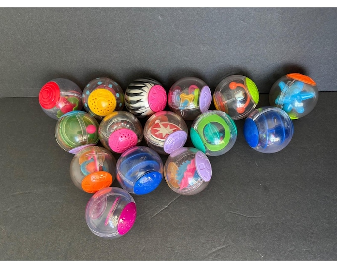 Fisher Price Roll A Rounds Sensory Balls Baby Toddler Toy Peek a Boo ...