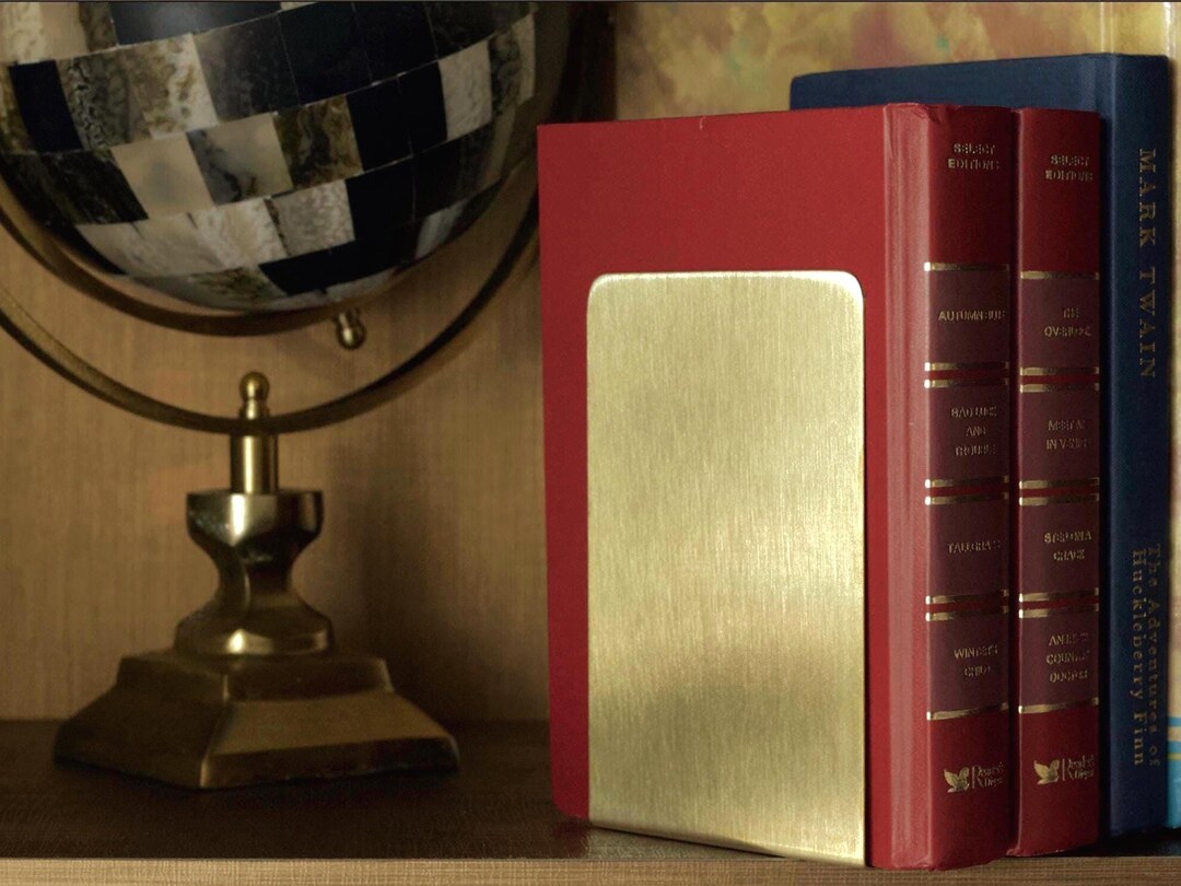 Solid Brass Bookends Made in Canada - Etsy