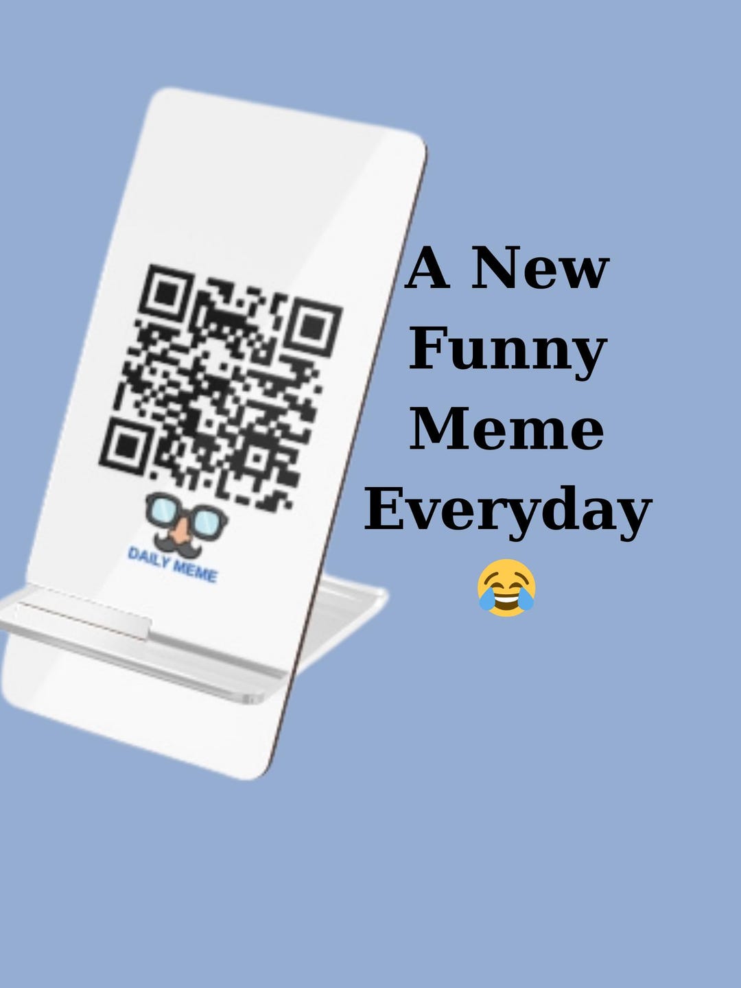 Funny Meme QR Code Phone Stand for Smartphones | Desktop Mobile Display ...