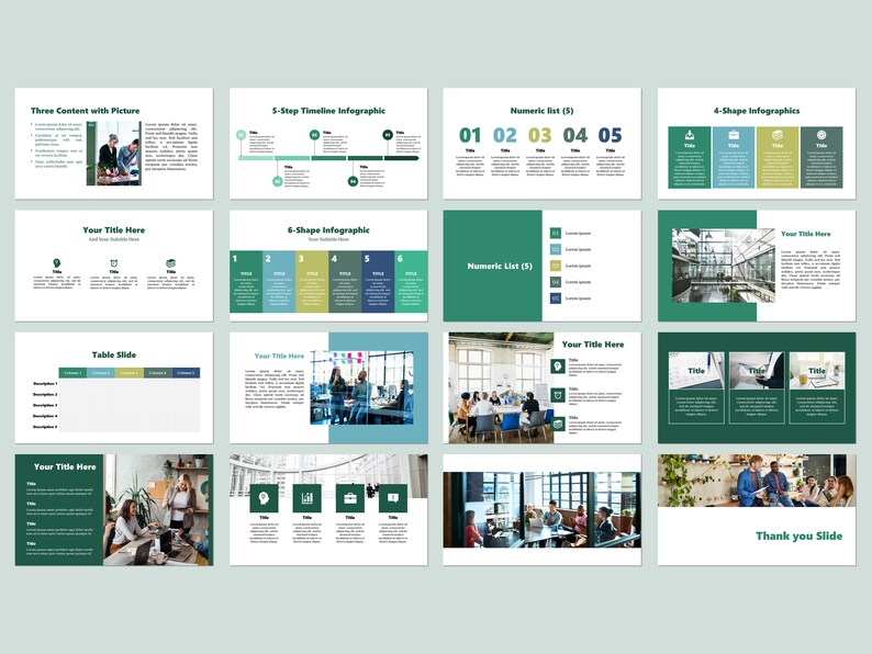 BOWEN | Dynamic Modern Presentation Template Kit - 31 Slide Layouts, 60 ...