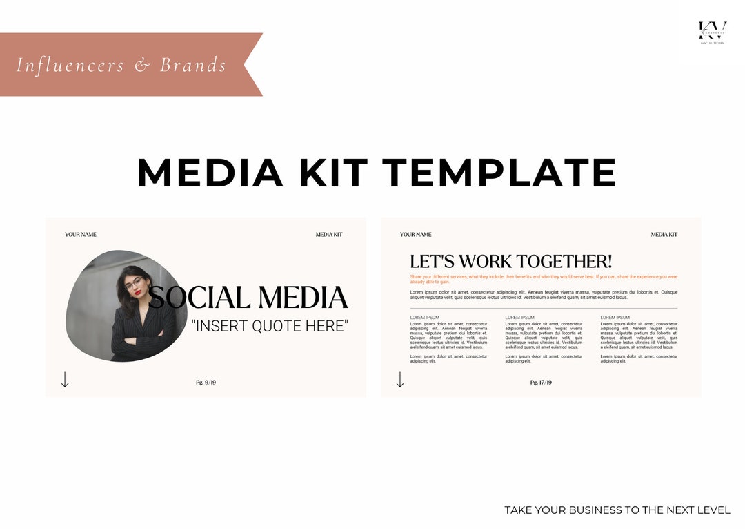 A COMPLETE MEDIA KIT Template editable on Canva - Etsy Australia