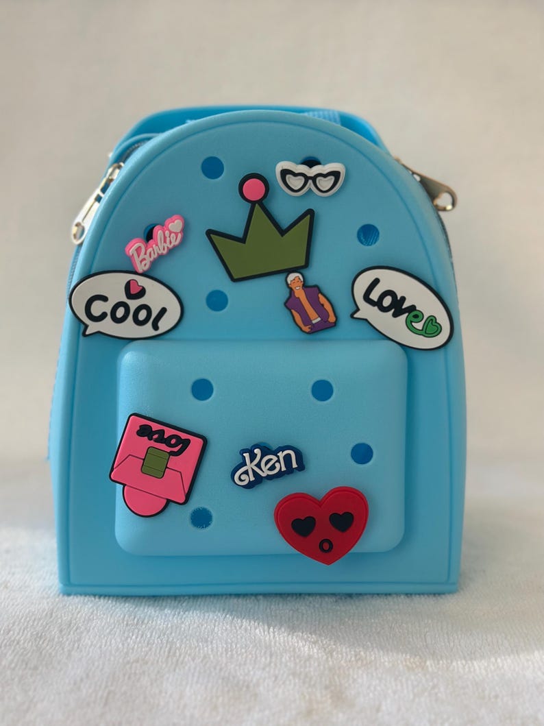 Kids Mini Croc Style Backpack Croc Style Backpack With Charms ...
