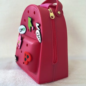 Kids Mini Croc Style Backpack Croc Style Backpack With Charms ...