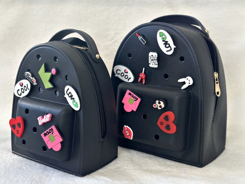 Kids Mini Croc Style Backpack Croc Style Backpack With Charms ...