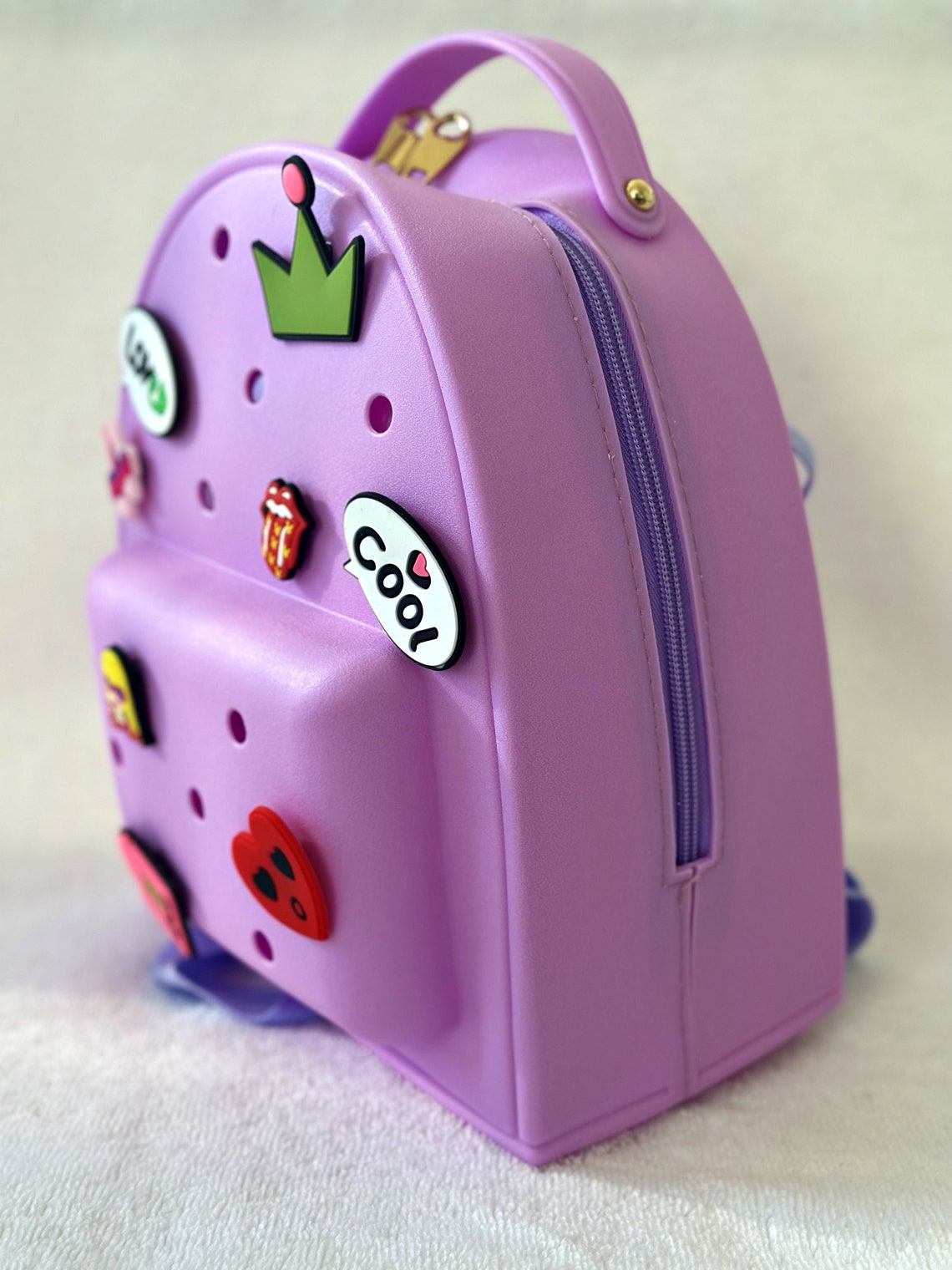 Kids Mini Croc Style Backpack Croc Style Backpack With Charms ...