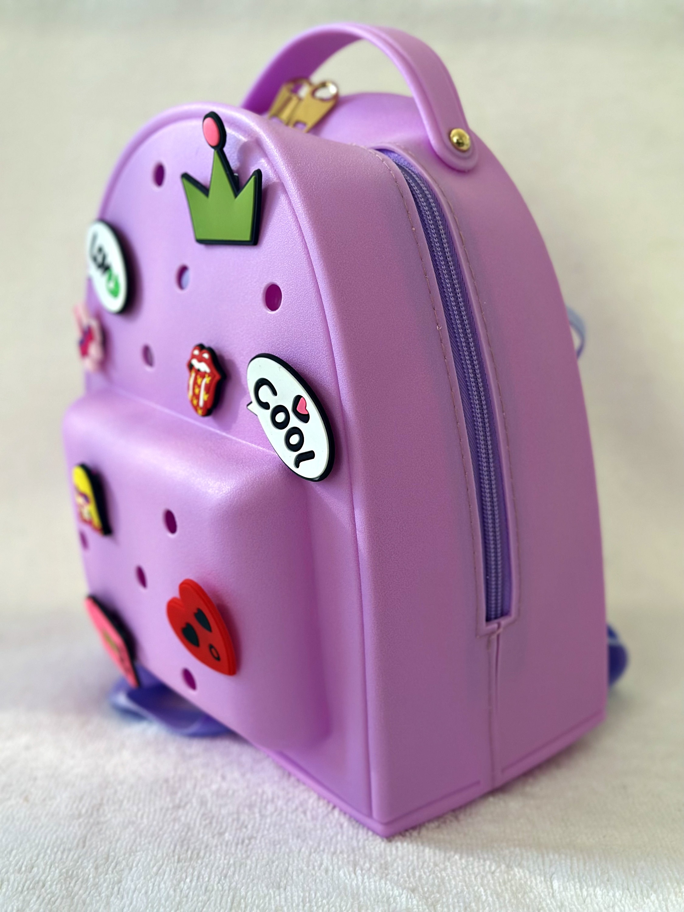 Kids Mini Croc Style Backpack Croc Style Backpack With Charms ...