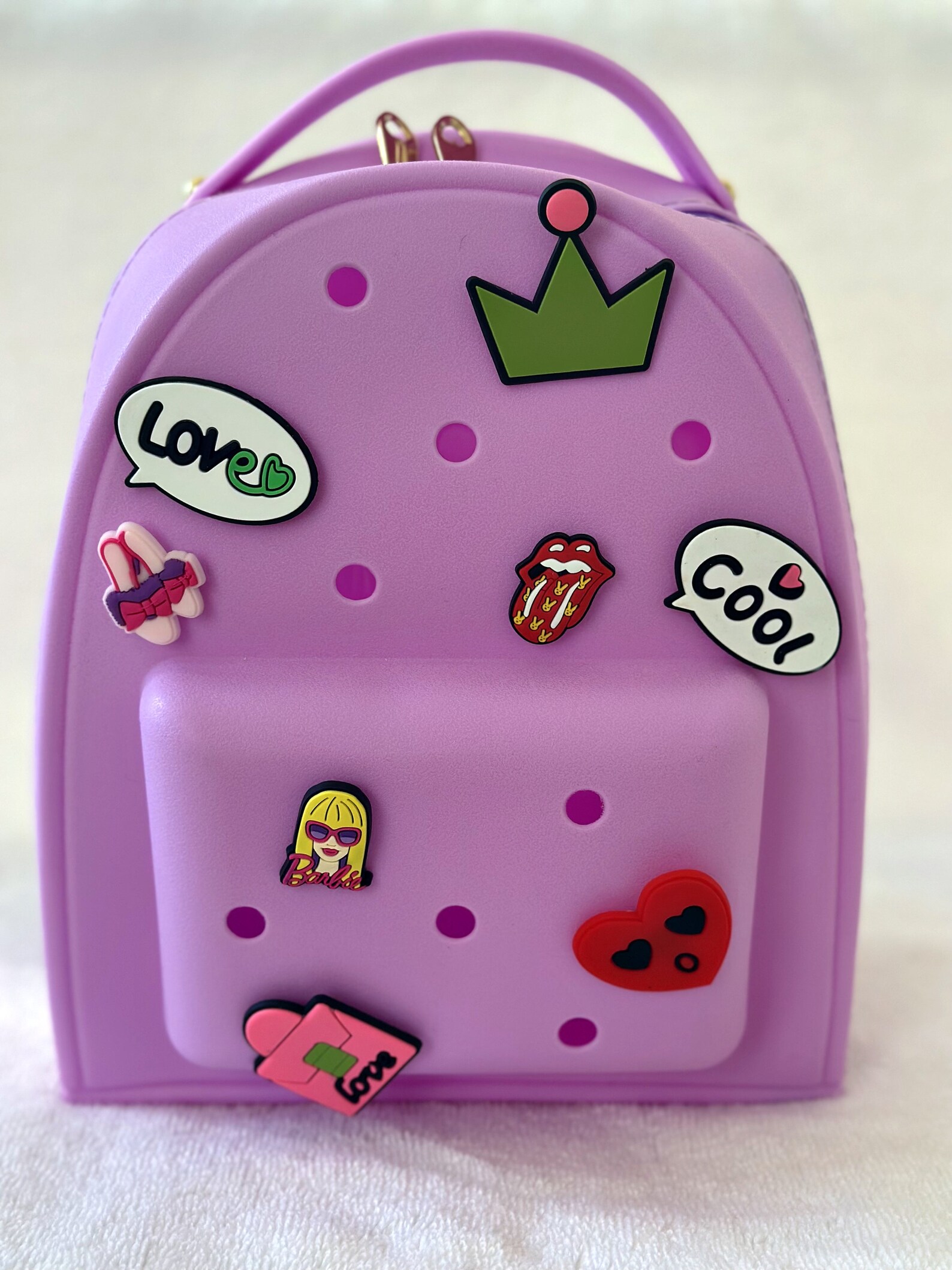 Kids Mini Croc Style Backpack Croc Style Backpack With Charms ...