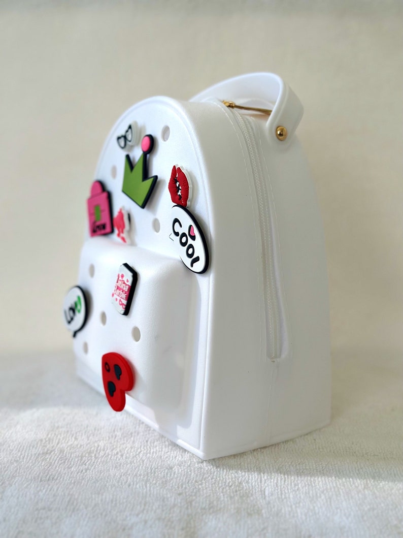 Kids Mini Croc Style Backpack Croc Style Backpack With Charms ...