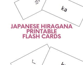 Japanese Katakana Printable Flash Cards - Etsy