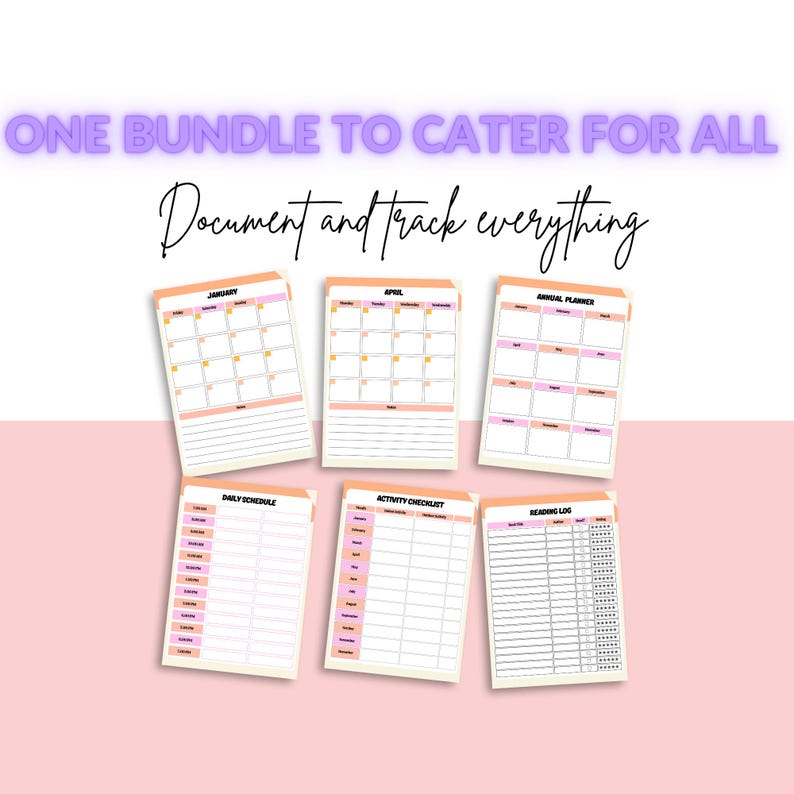 Ultimate HOMESCHOOL PLANNER BUNDLE| Editable | Student Schedule, Lesson ...