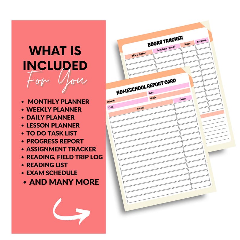 Ultimate HOMESCHOOL PLANNER BUNDLE| Editable | Student Schedule, Lesson ...