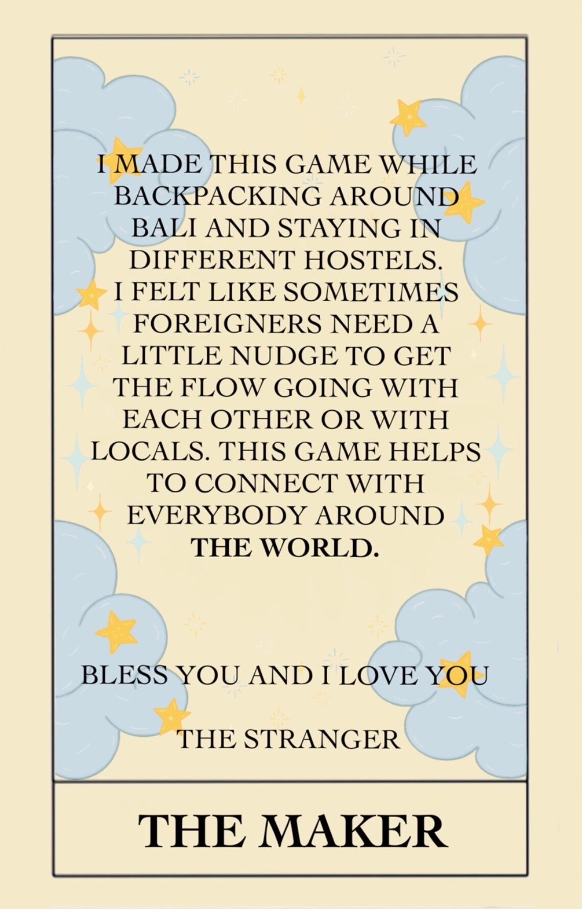 The Strangers Ice Breaker Card Game - Etsy