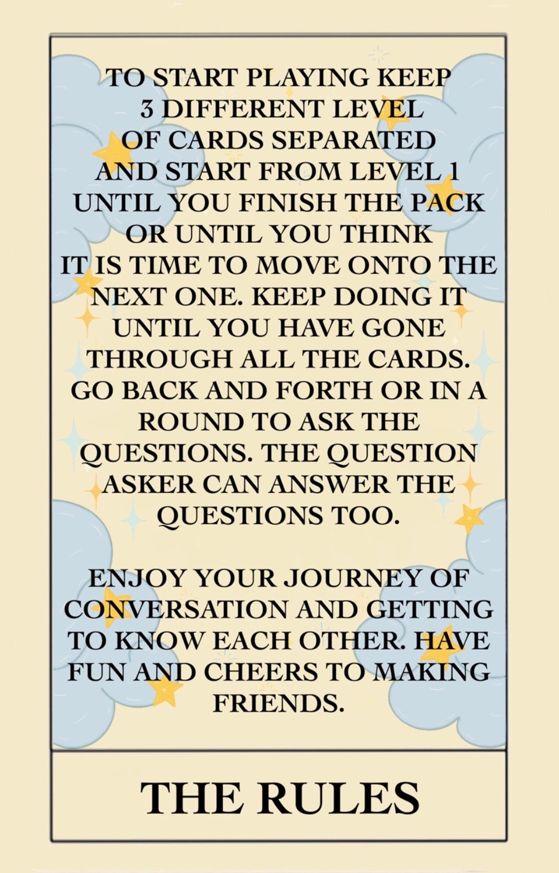 The Strangers Ice Breaker Card Game - Etsy