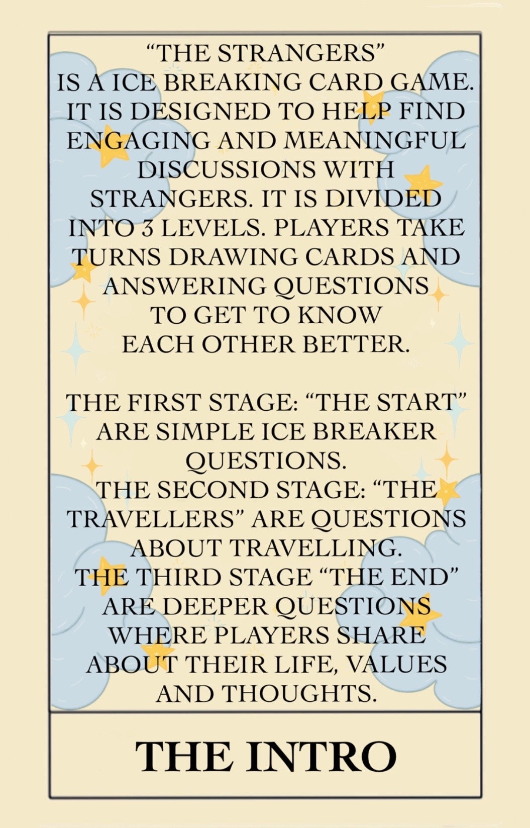 The Strangers Ice Breaker Card Game - Etsy The Strangers Ice Breaker Card Game - Etsy
