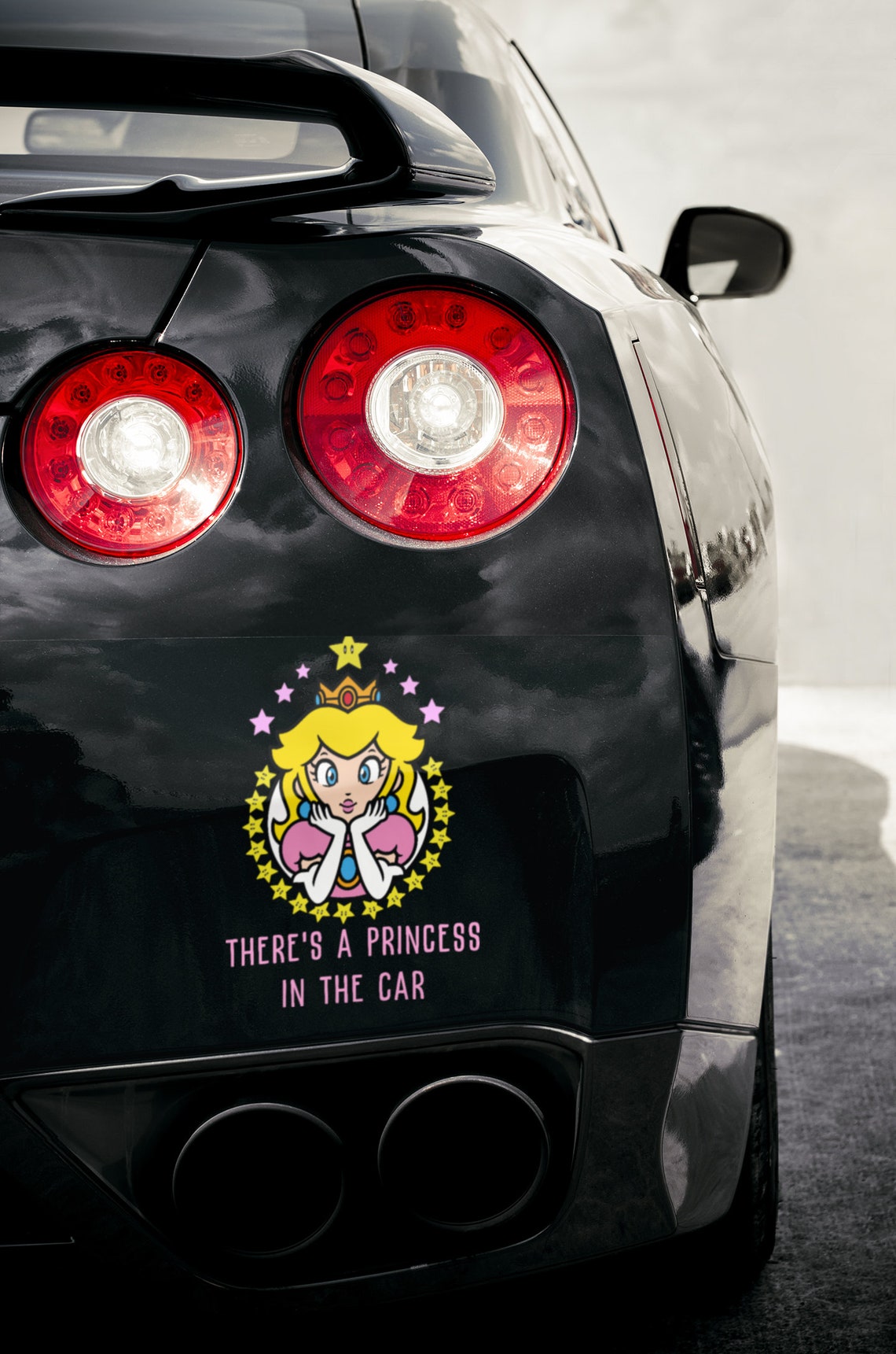 Princess Peach Car Sticker , Princess Peach Sticker , There's a ...