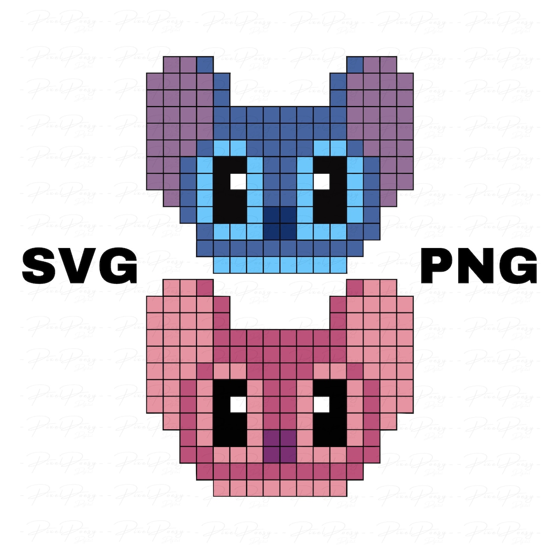 Pixel Art Stitch Svg , Stitch Svg Png , Stitch Gift , Stitch Cricut Svg ...