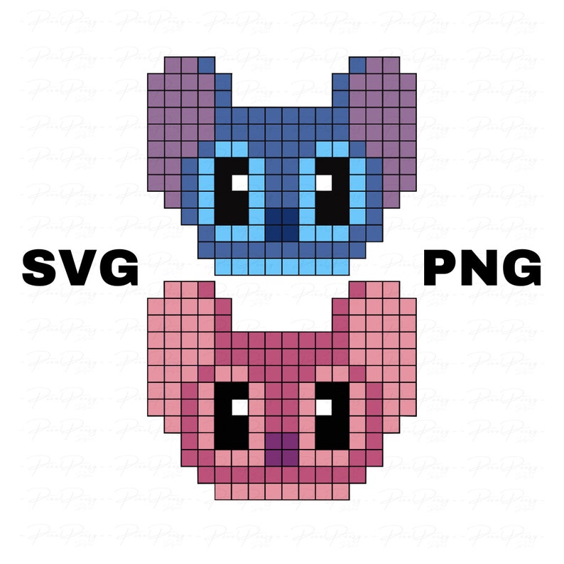 Pixel Art Stitch Svg , Stitch Svg Png , Stitch Gift , Stitch Cricut Svg ...