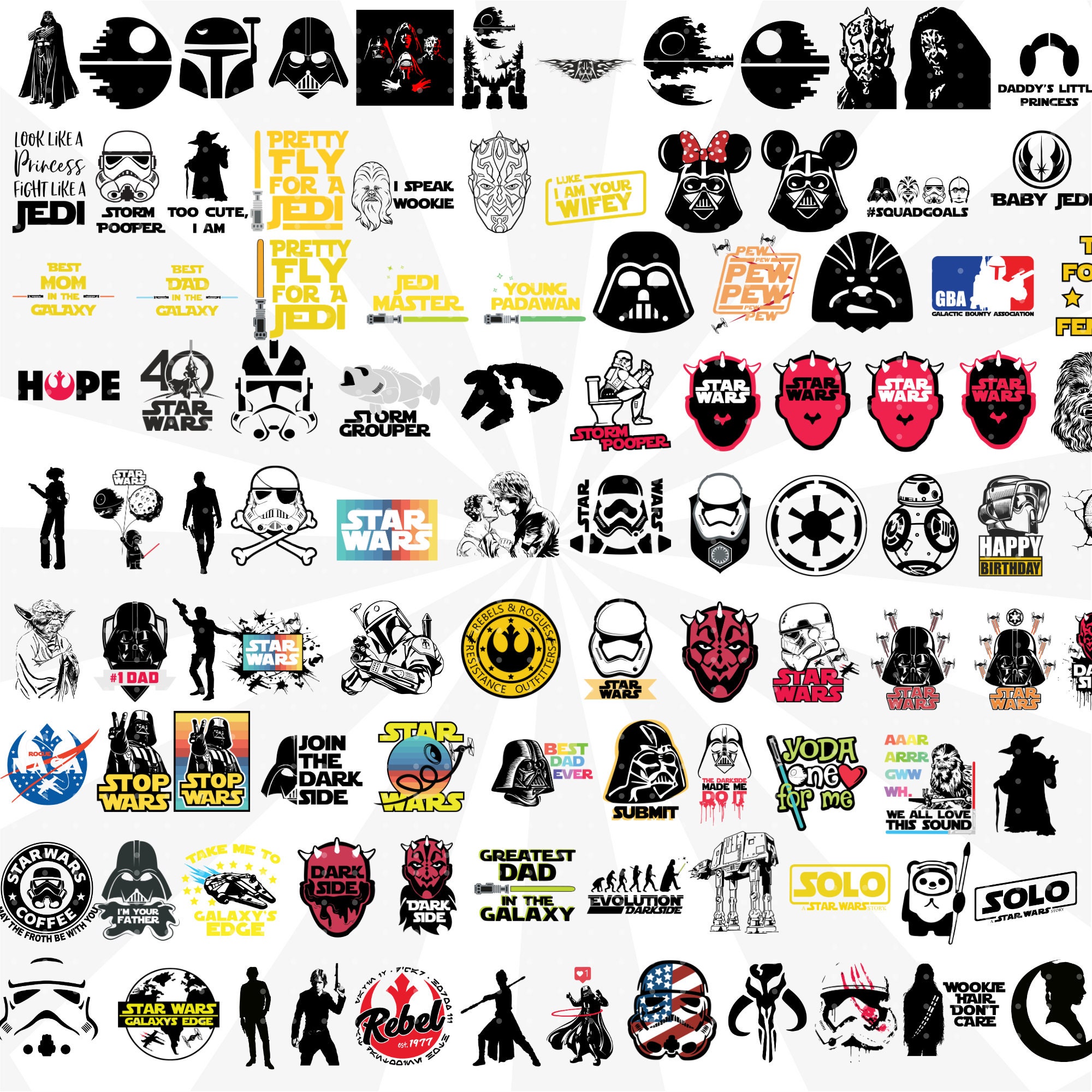 Star Wars SVG Bundle , Star Wars , Star Wars Svg , Darth Vader SVG ...